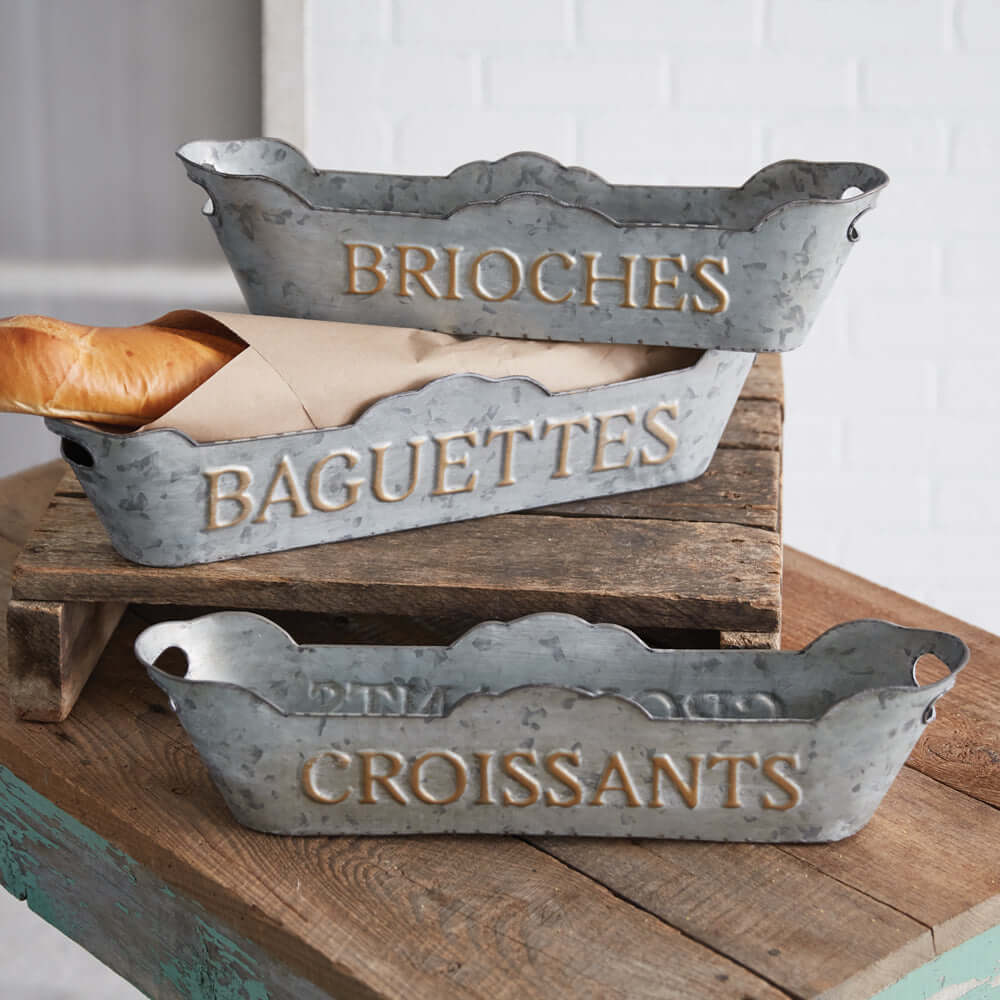 French Country Metal Bread Trays | Set of 3 – Vintage Shopper
