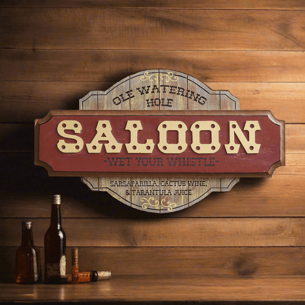Old West Saloon Wall Sign | Western Decor – Vintage Shopper