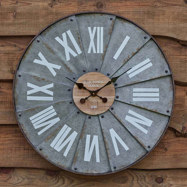 Roman Numeral Rustic Windmill Farmhouse Wall Clock – Vintage Shopper
