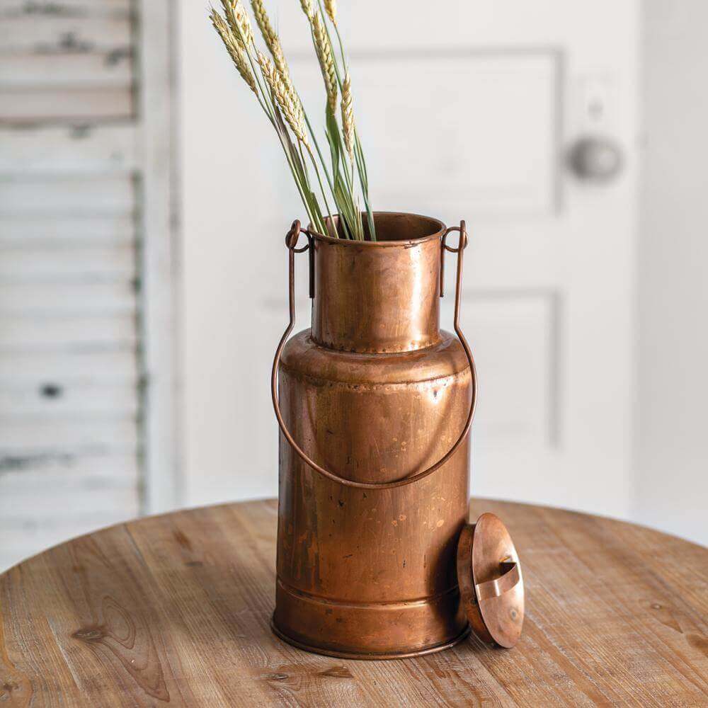 Rustic Vintage Farmhouse Faux Copper Canister – Vintage Shopper