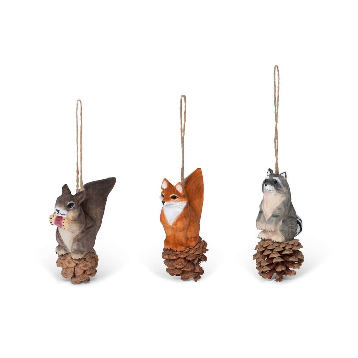 Rustic woodland animal Christmas ornaments (Set of 12) – Vintage Shopper